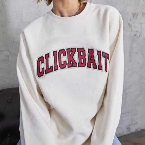 Tops | David Dobrik Fanjoy Clickbait Sweatshirt | Poshmark